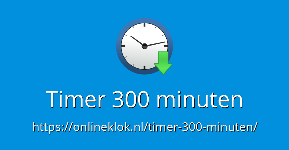 Timer 300 minuten - Online Timer